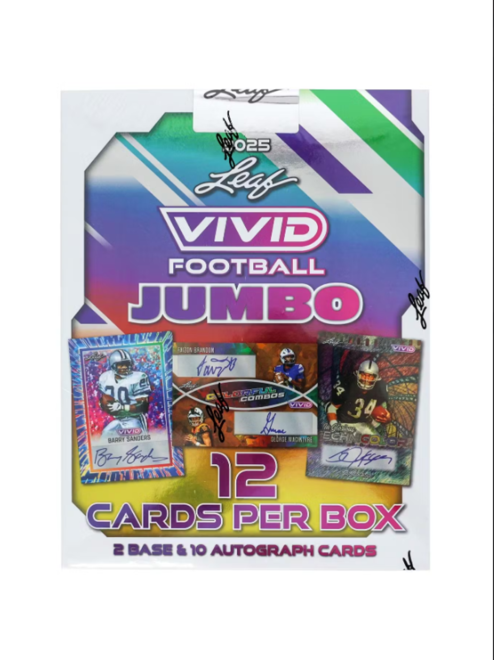 2025 Leaf Vivid Football Jumbo Box | Collector Store LLC