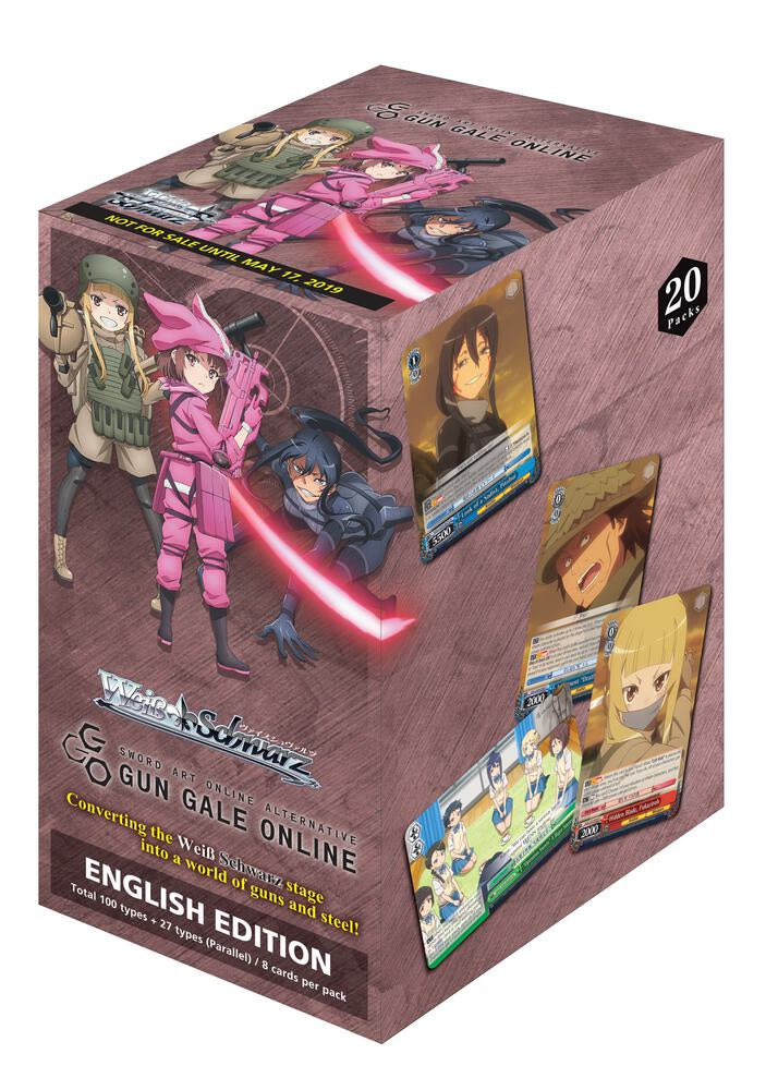 Weiss Schwarz Sword Art Online Alt Gun Gale Online Booster Box ...