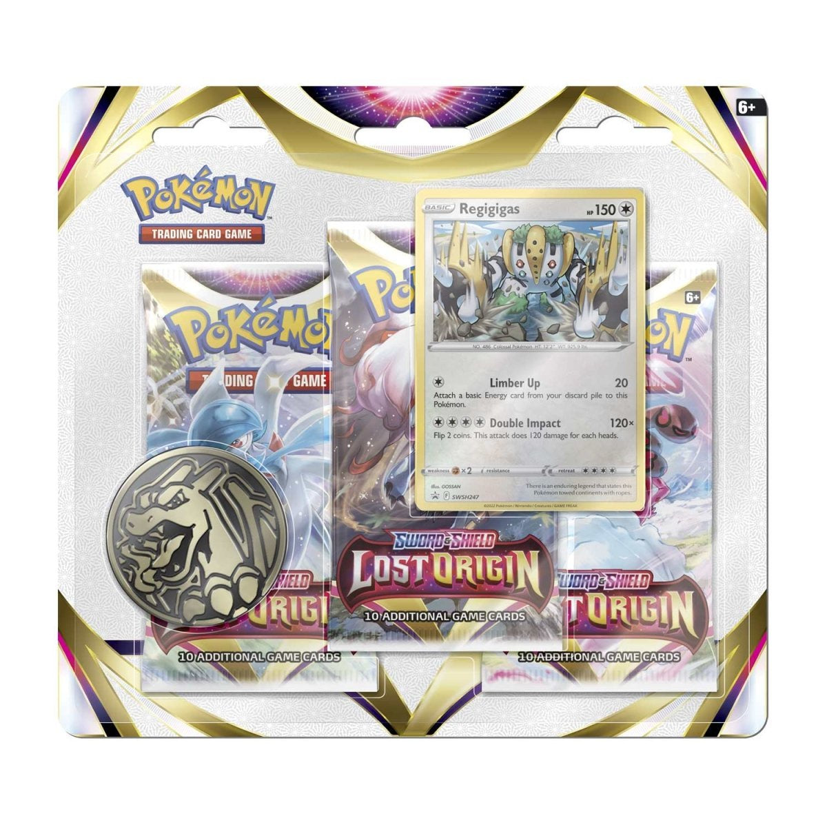 Pokemon: Sword & Shield Lost Origin 3-Pack Blister [Regigigas ...