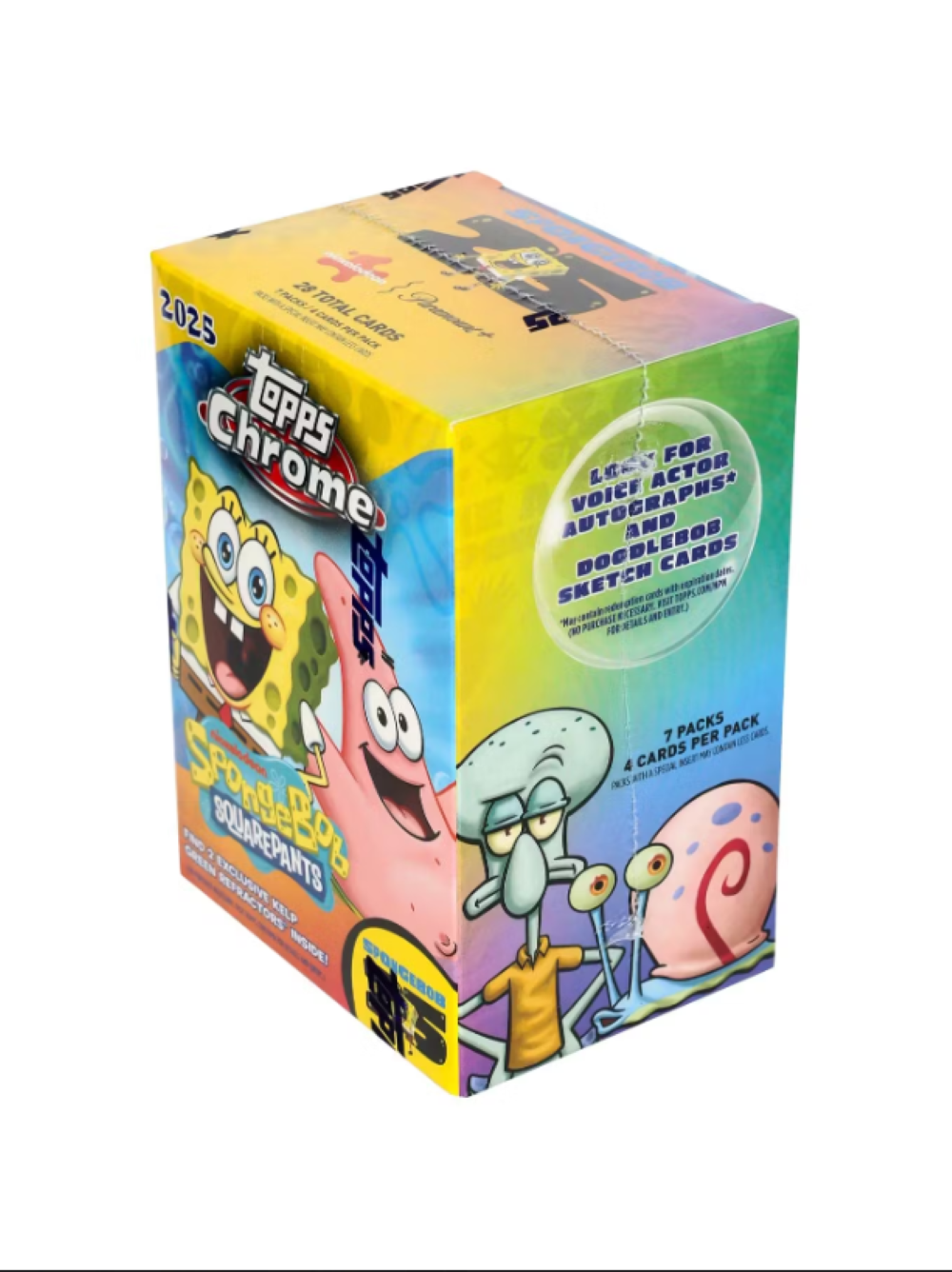 2025 Topps Chrome SpongeBob Blaster Box | Collector Store LLC