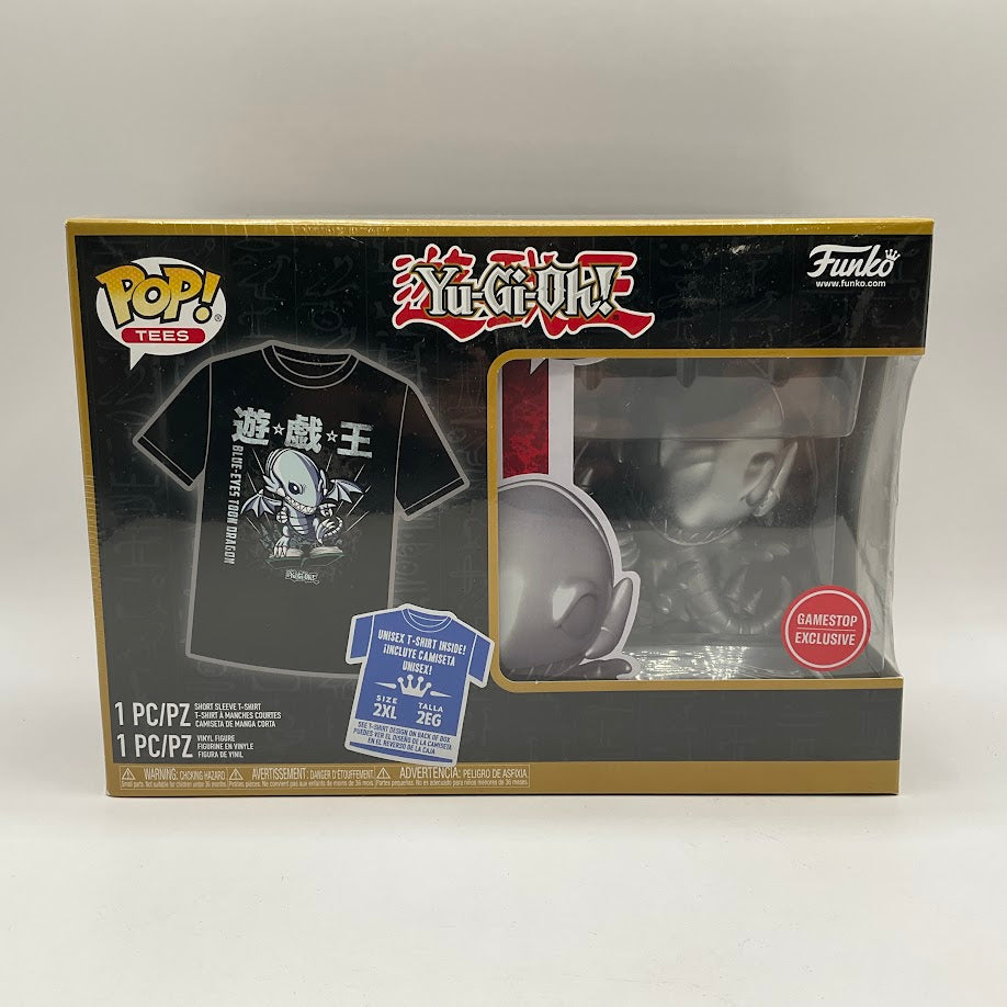 Blue-Eyes Toon Dragon Funko Pop and Tee! Yu-Gi-Oh! GameStop Exclusive ...