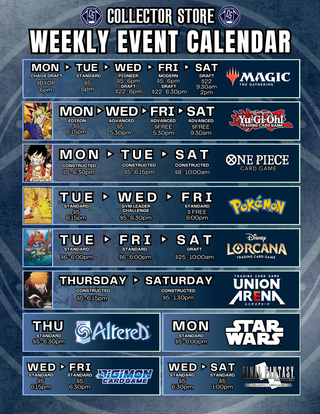 Events – Collector Store LLC