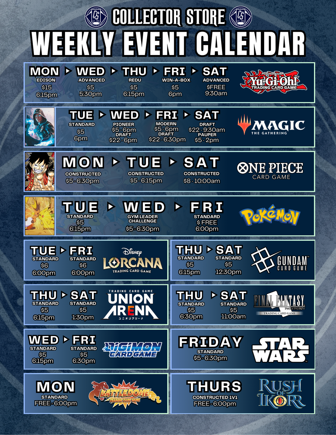 Events | Collector Store LLC