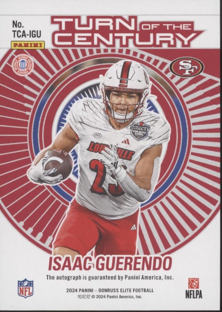 Isaac Guerendo 2024 Panini Donruss Elite Turn of the Century RC Auto ...