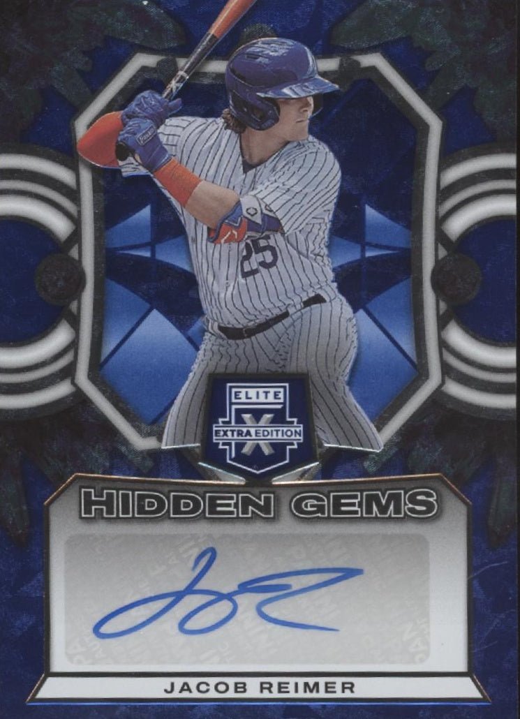 Jacob Reimer 2023 Panini Elite Extra Edition Hidden Gems Auto #HG-JRM ...